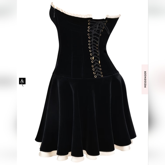 House of CB | Dresses | House Of Cb Marilla Black Velvet Strapless Mini ...